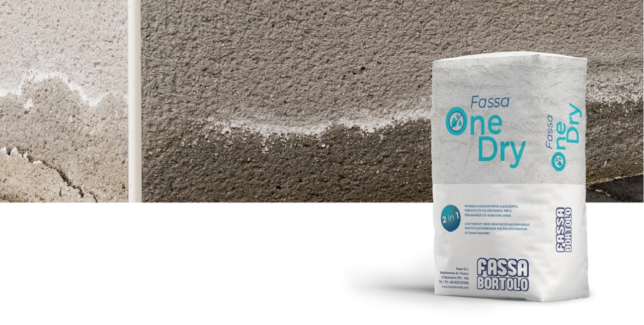 FASSA ONE DRY l'intonaco macroporoso intelligente: l'umidità esce, i ...